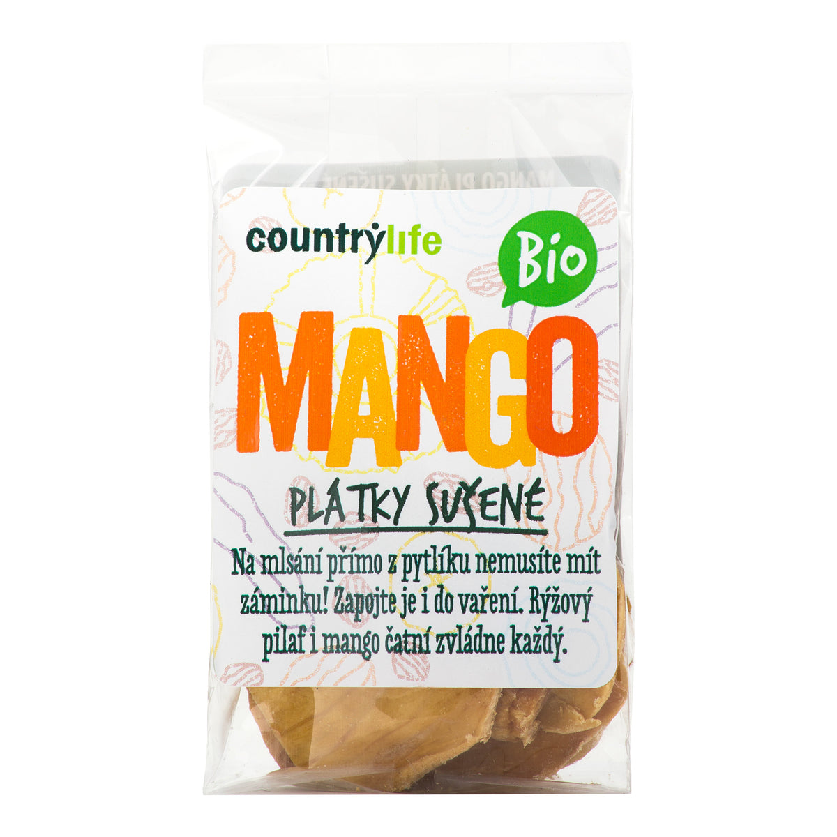 Mango plátky sušené 80 g BIO COUNTRY LIFE – Econea.cz