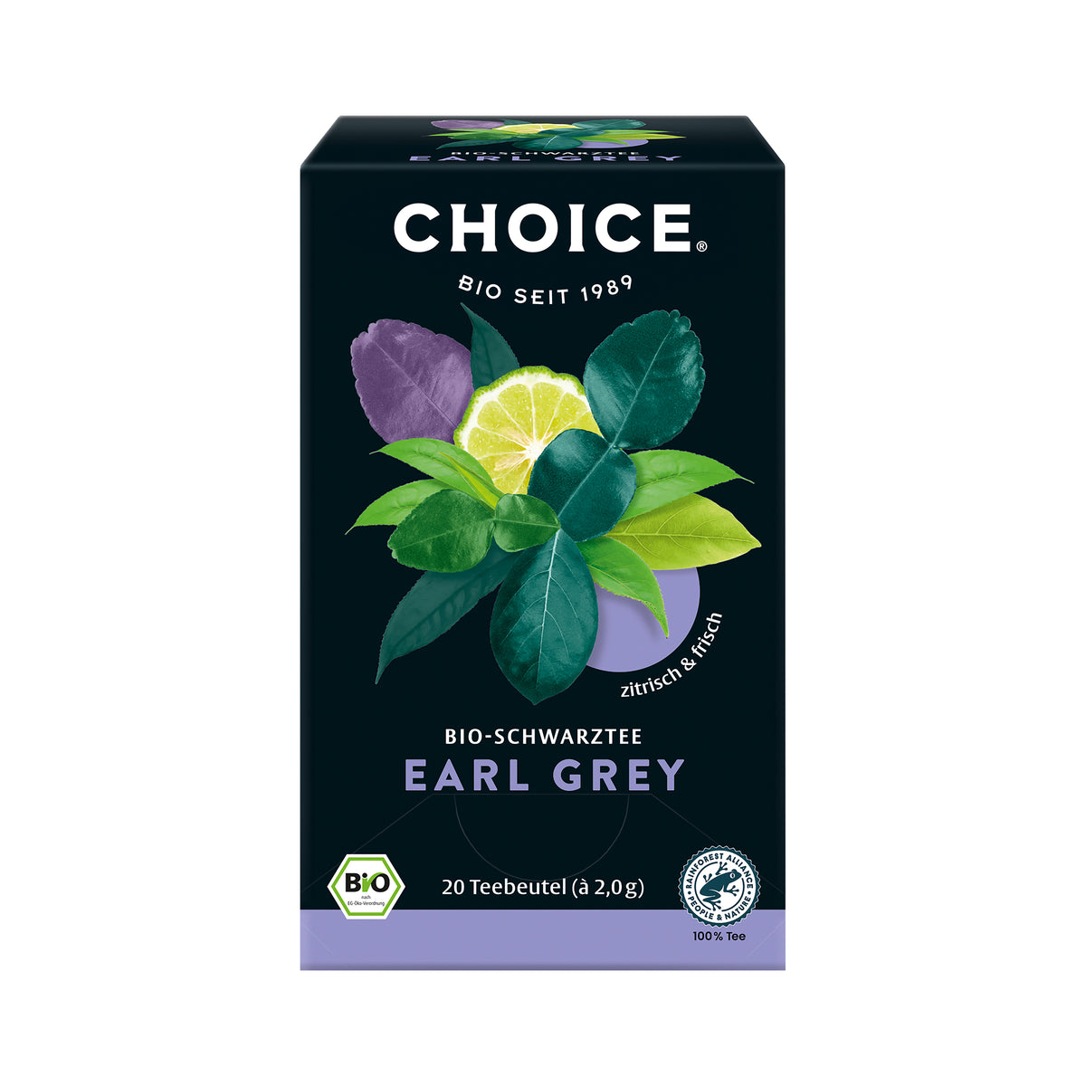 Čaj černý Earl grey 20 sáčků 40 g BIO CHOICE – Econea.cz