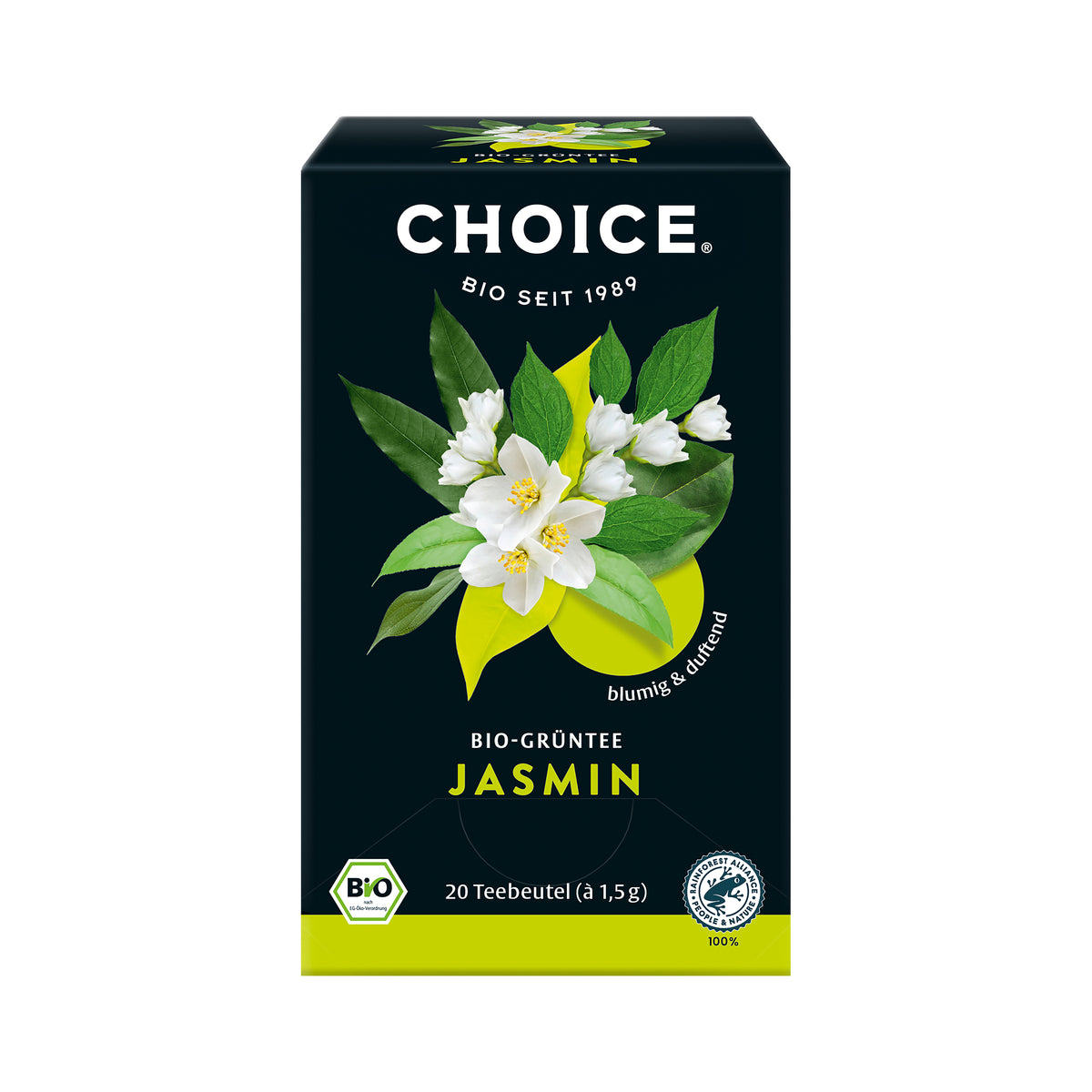 Čaj zelený Jasmín 20 sáčků 30 g BIO CHOICE – Econea.cz