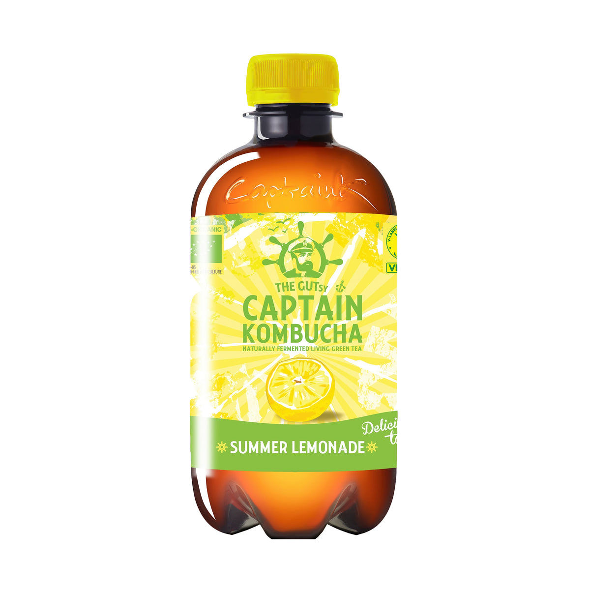 Captain kombucha lemonade 400 ml BIO THE GUTSY – Econea.cz
