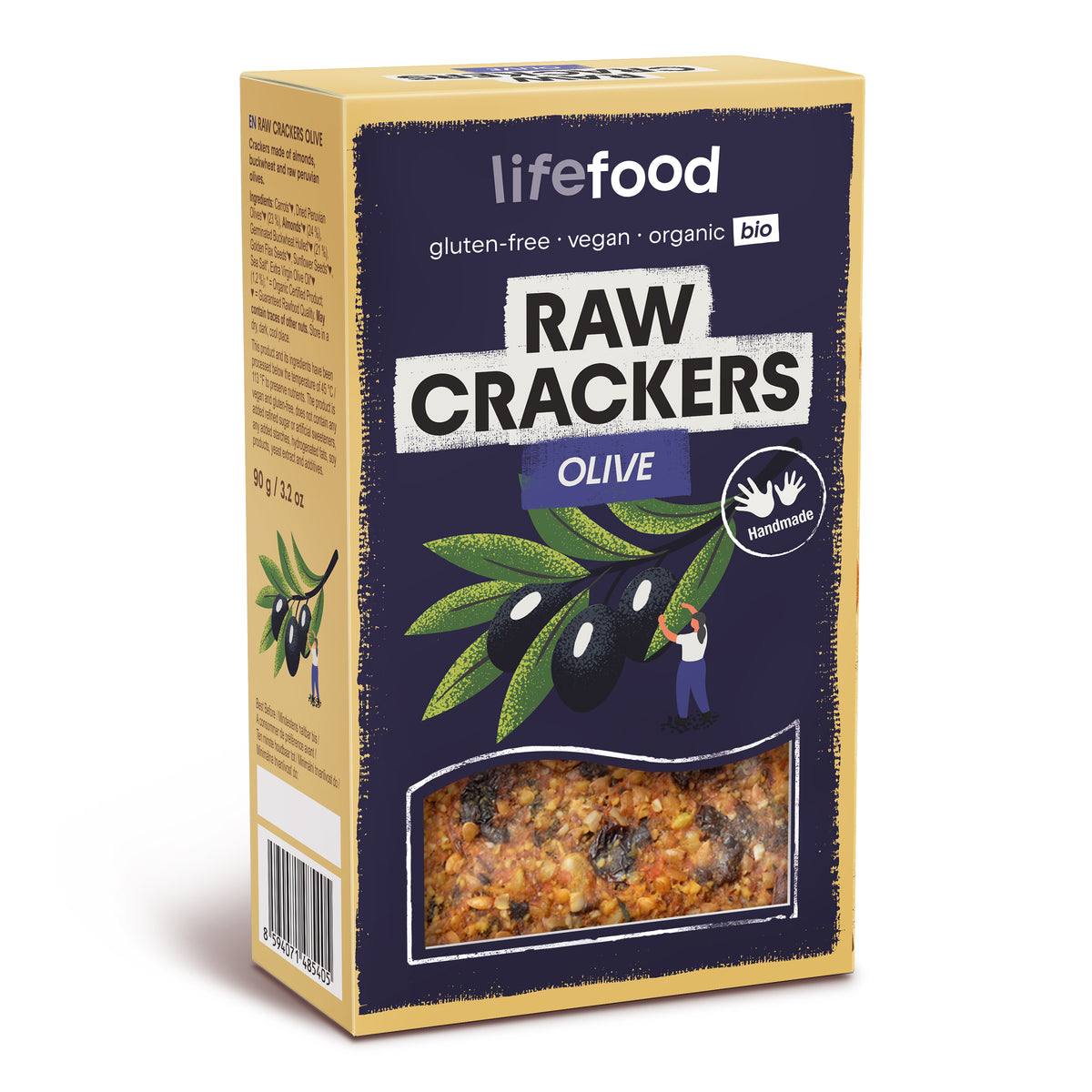 Lifefood Life Crackers olivové RAW BIO (90 g) – Econea.cz