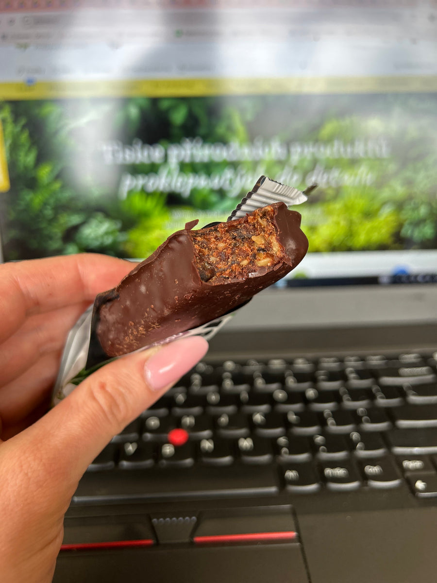 Lifefood Tyčinka Lifebar InChoco švestková RAW BIO (40 g) – Econea.cz