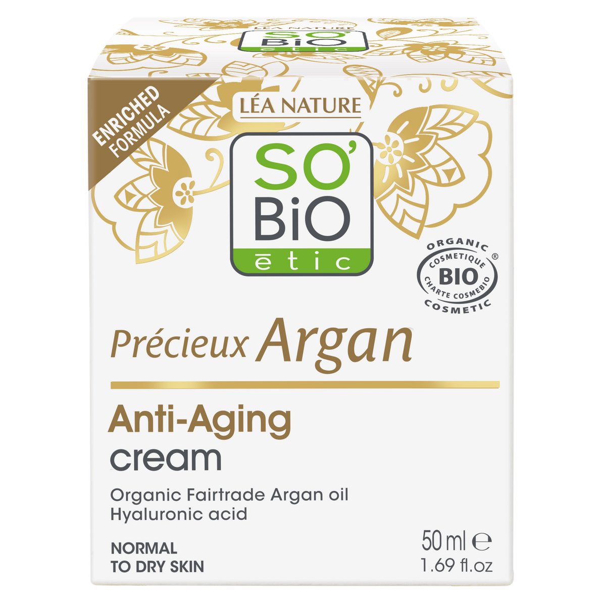 SO’BiO étic Anti-age Precieux Argan Krém denní BIO (50 ml) – Econea.cz