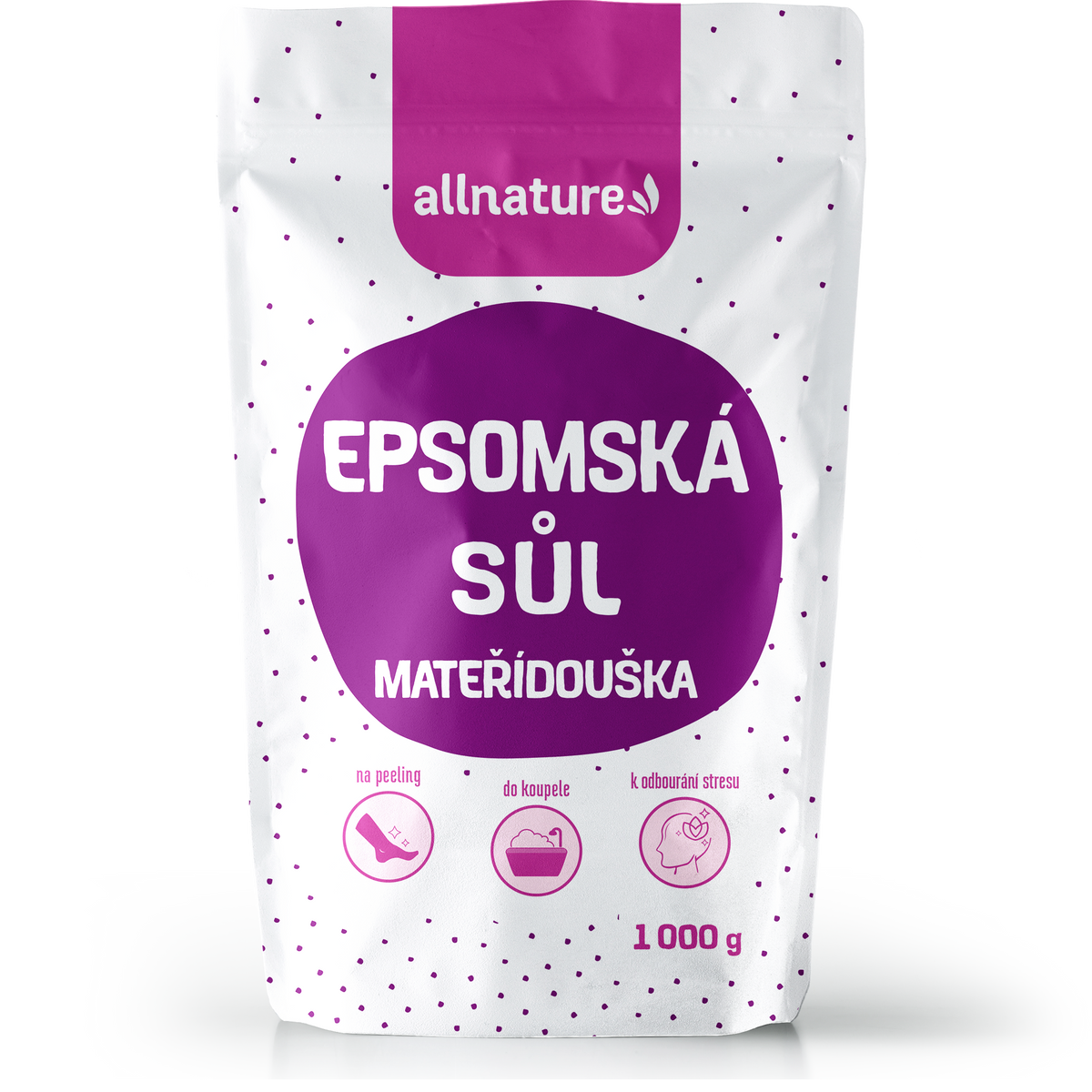 Allnature Epsomská sůl Mateřídouška (1 kg) – Econea.cz